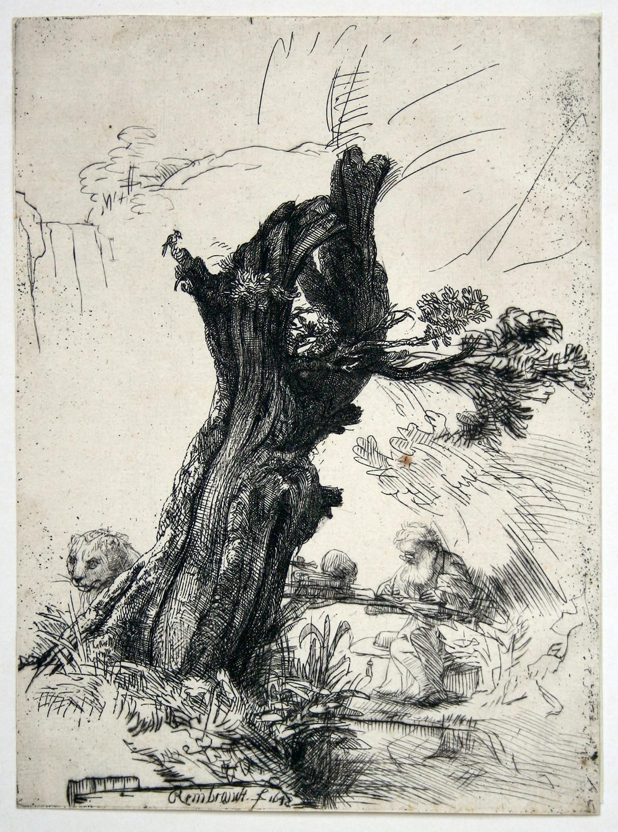 St. Jerome beside a pollard willow - National Gallery