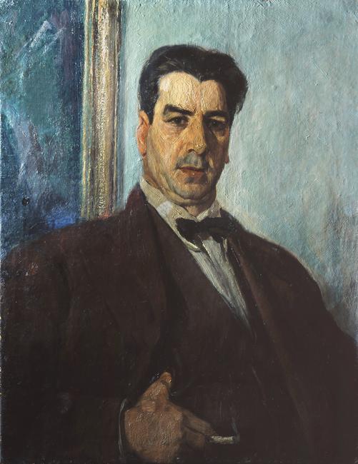 Προσωπογραφία του βαθύφωνου Κώστα Μαρκόπουλου - Εθνική Πινακοθήκη