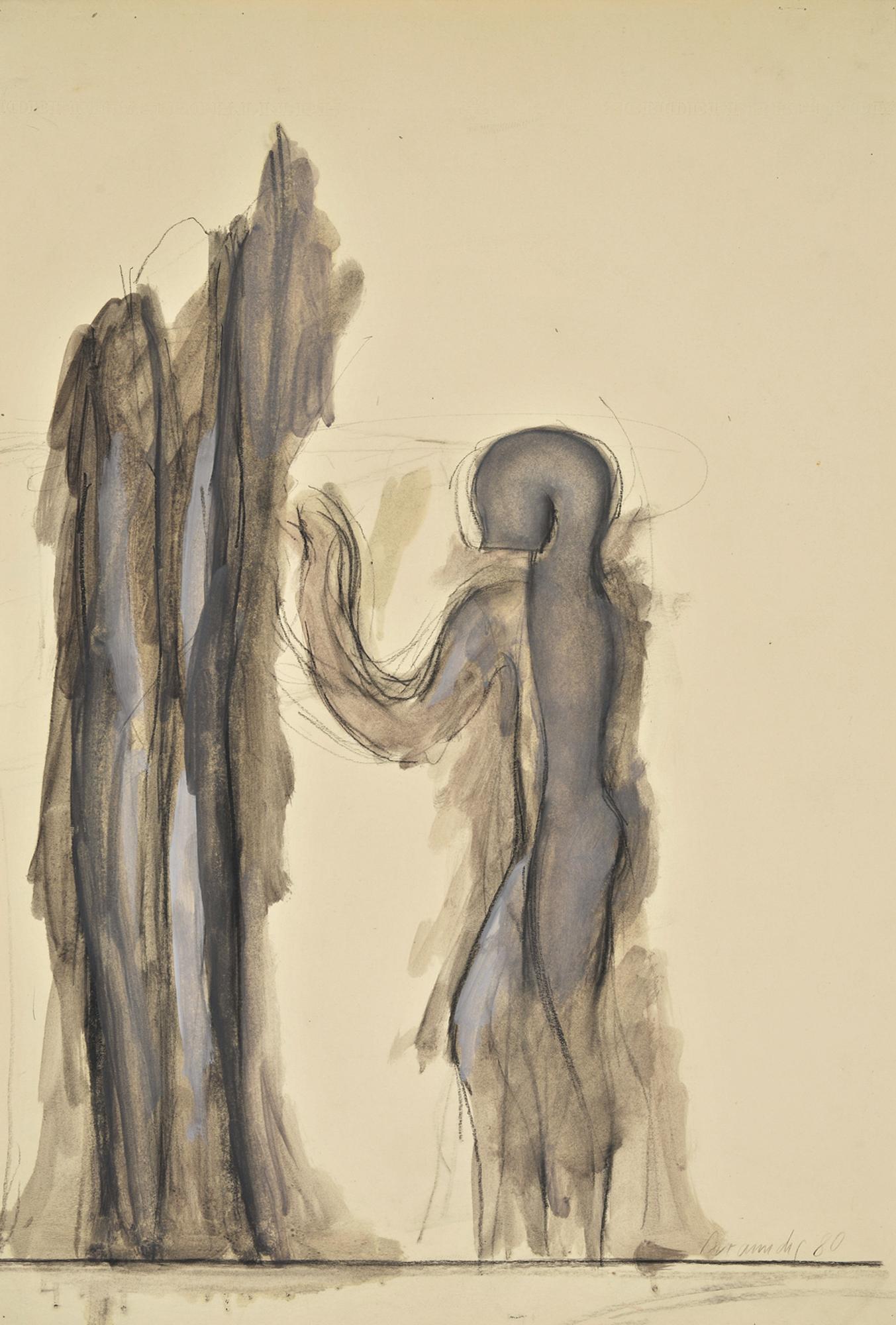 Figure in front of a Tree Trunk in front of the tree trunk - National ...
