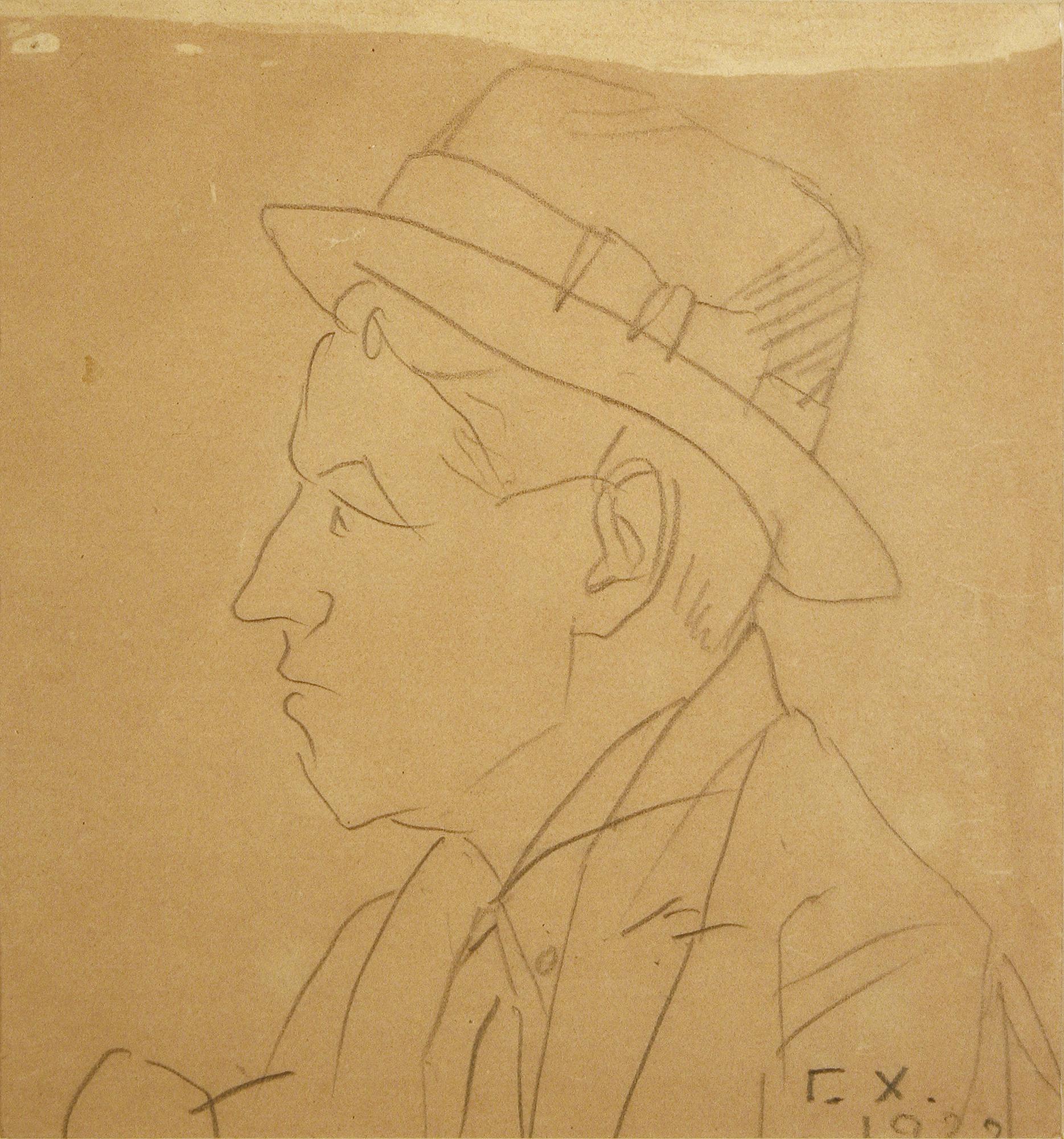 Drawing of a Man’s Head with Hat - National Gallery