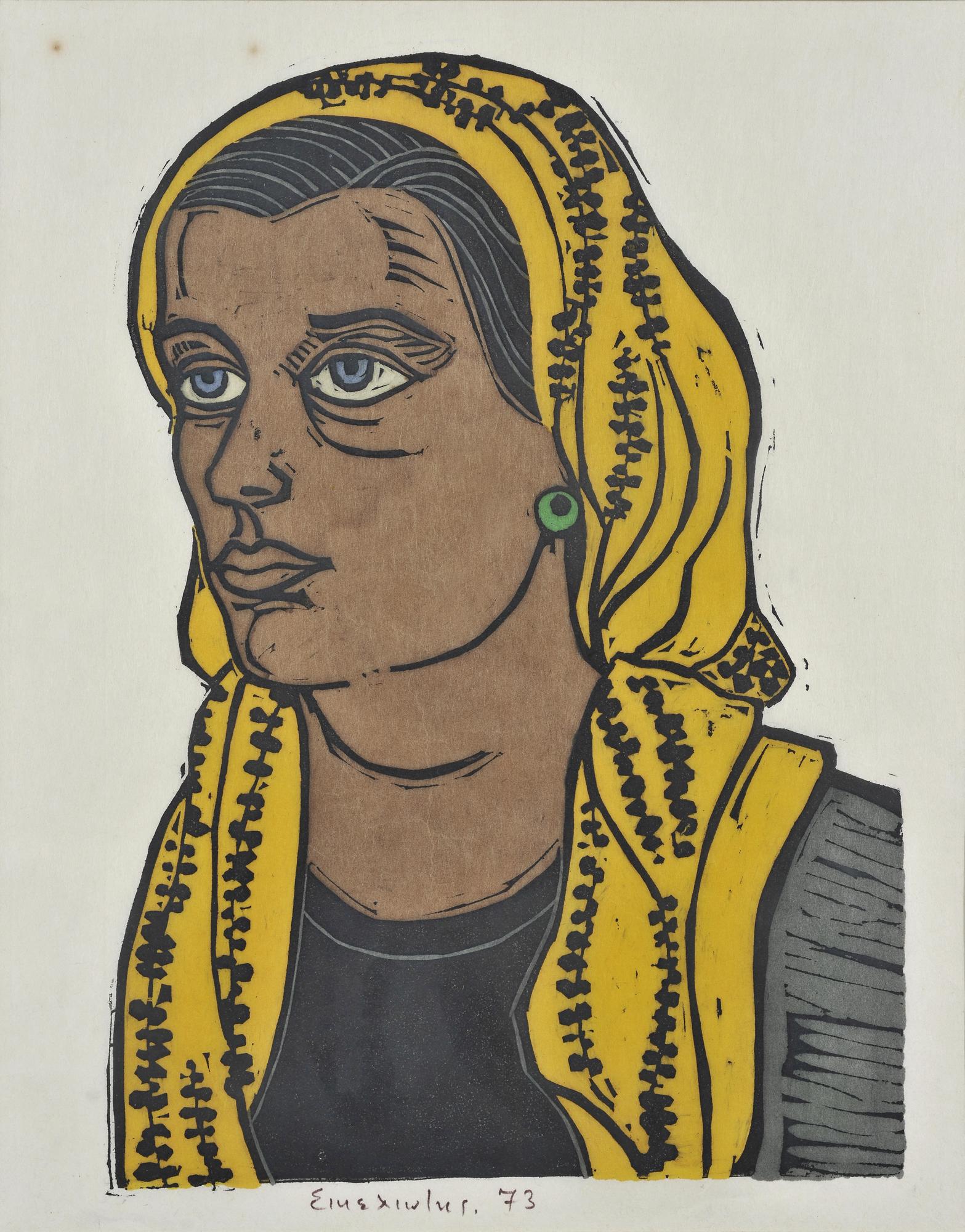 Woman with Headscarf - National Gallery