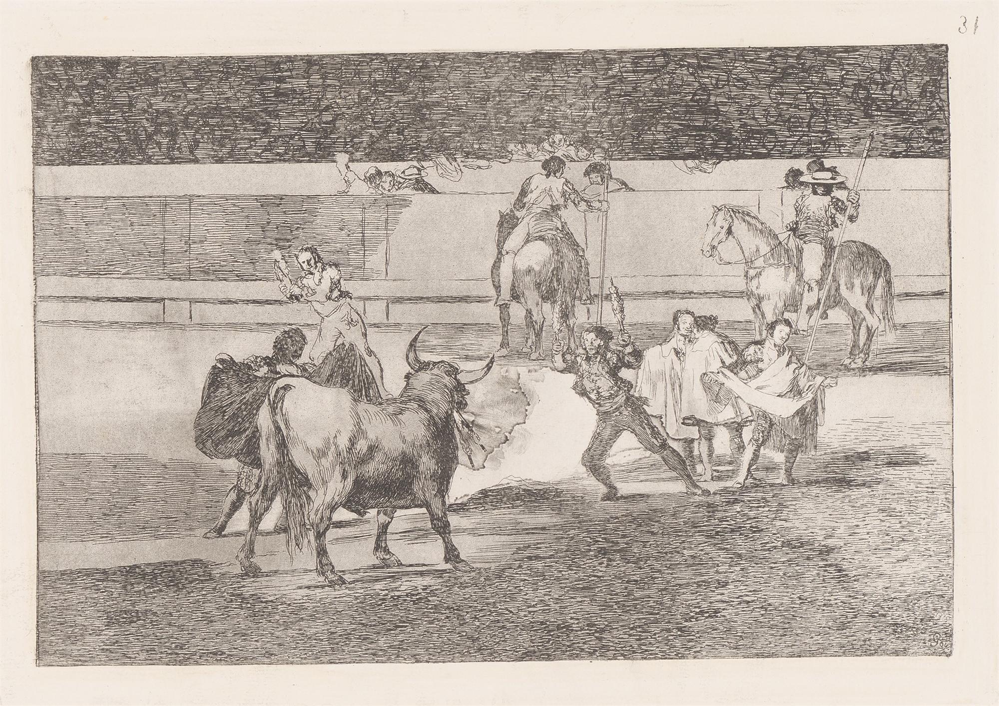 Banderillas with fire. (Banderillas de fuego) - National Gallery