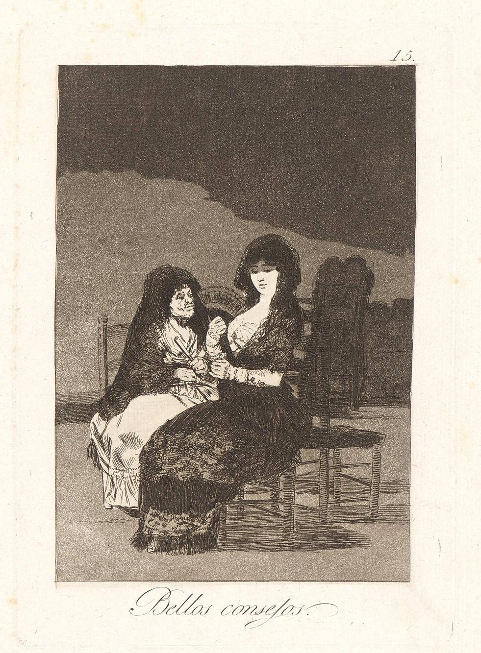 From the series "Los Caprichos" - Pretty teachings - National Gallery