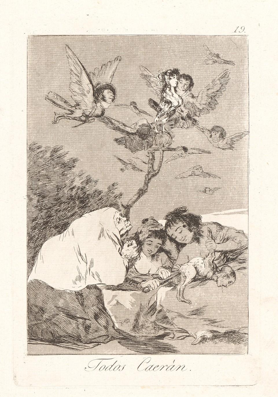 From the series "Los Caprichos" - Everyone will fall - National Gallery