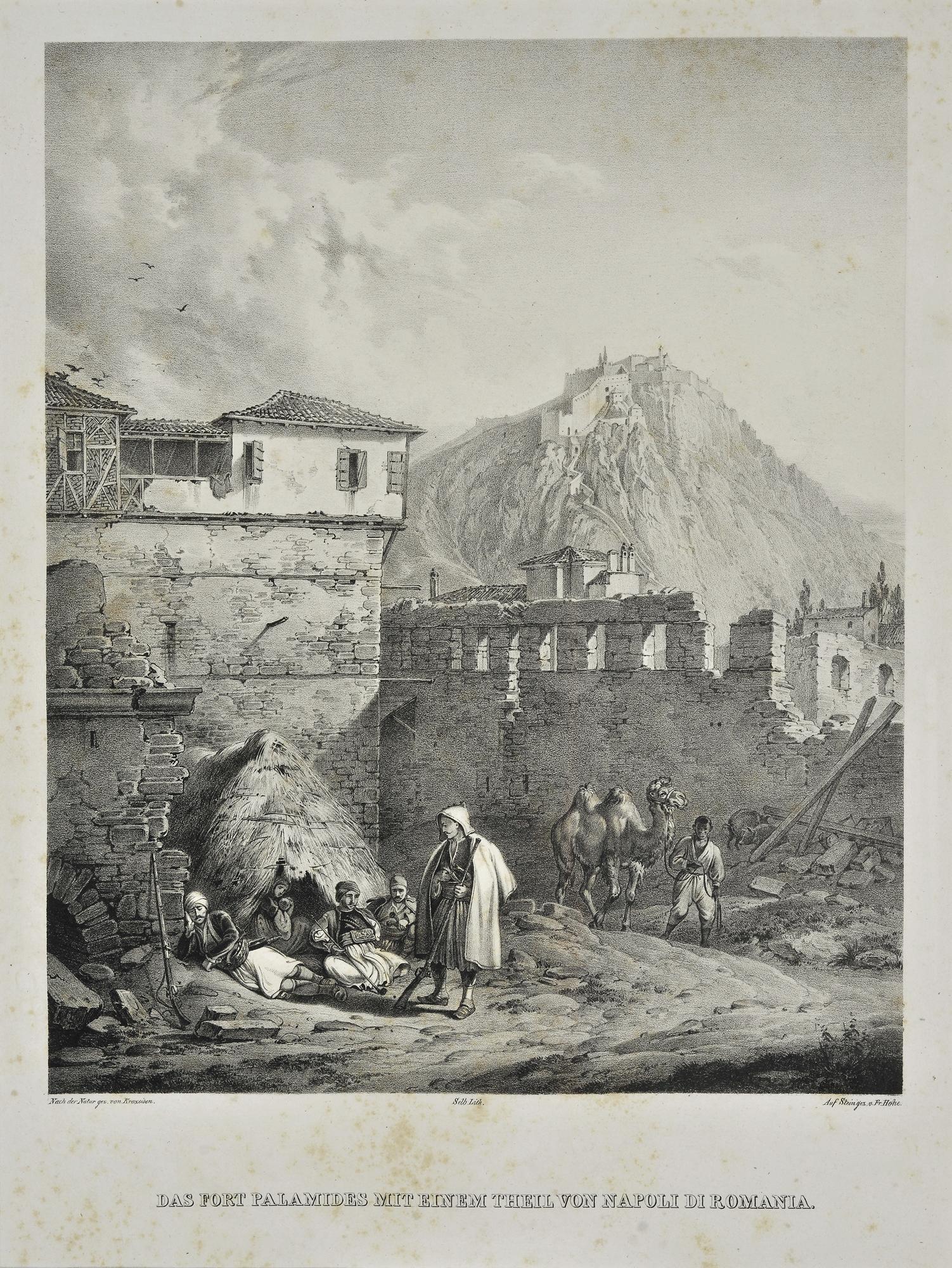 The Fortress Palamedes and Part of the City of Nafplion - National Gallery