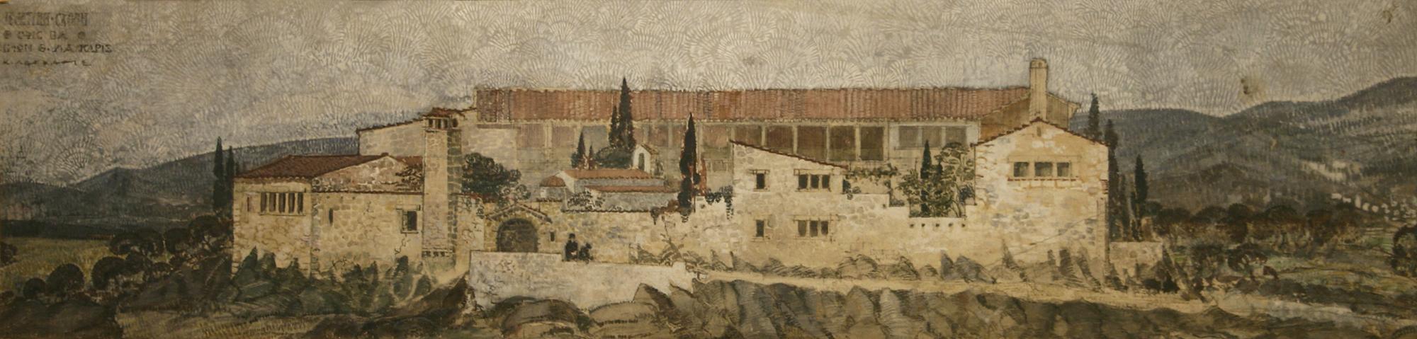 Drawing of a Seminary, NE View - National Gallery