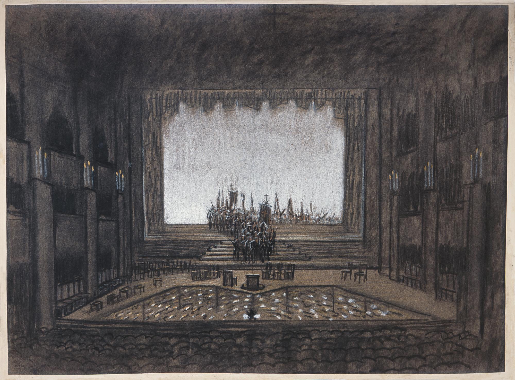 The Π-Shaped Front Stage with the Narrator's Pulpit, the Procession of ...