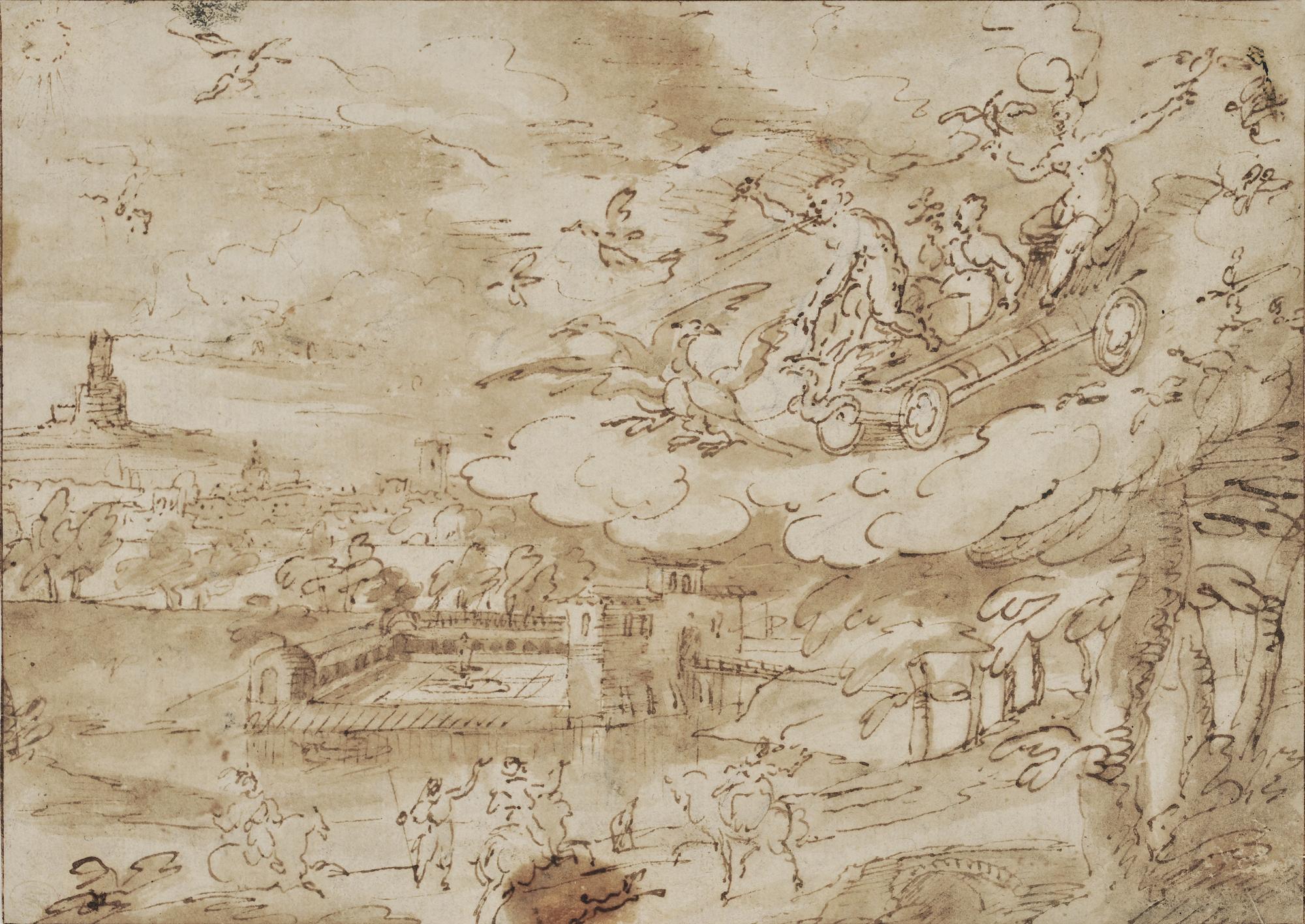 The chariot of Hera drawn by peacocks - National Gallery