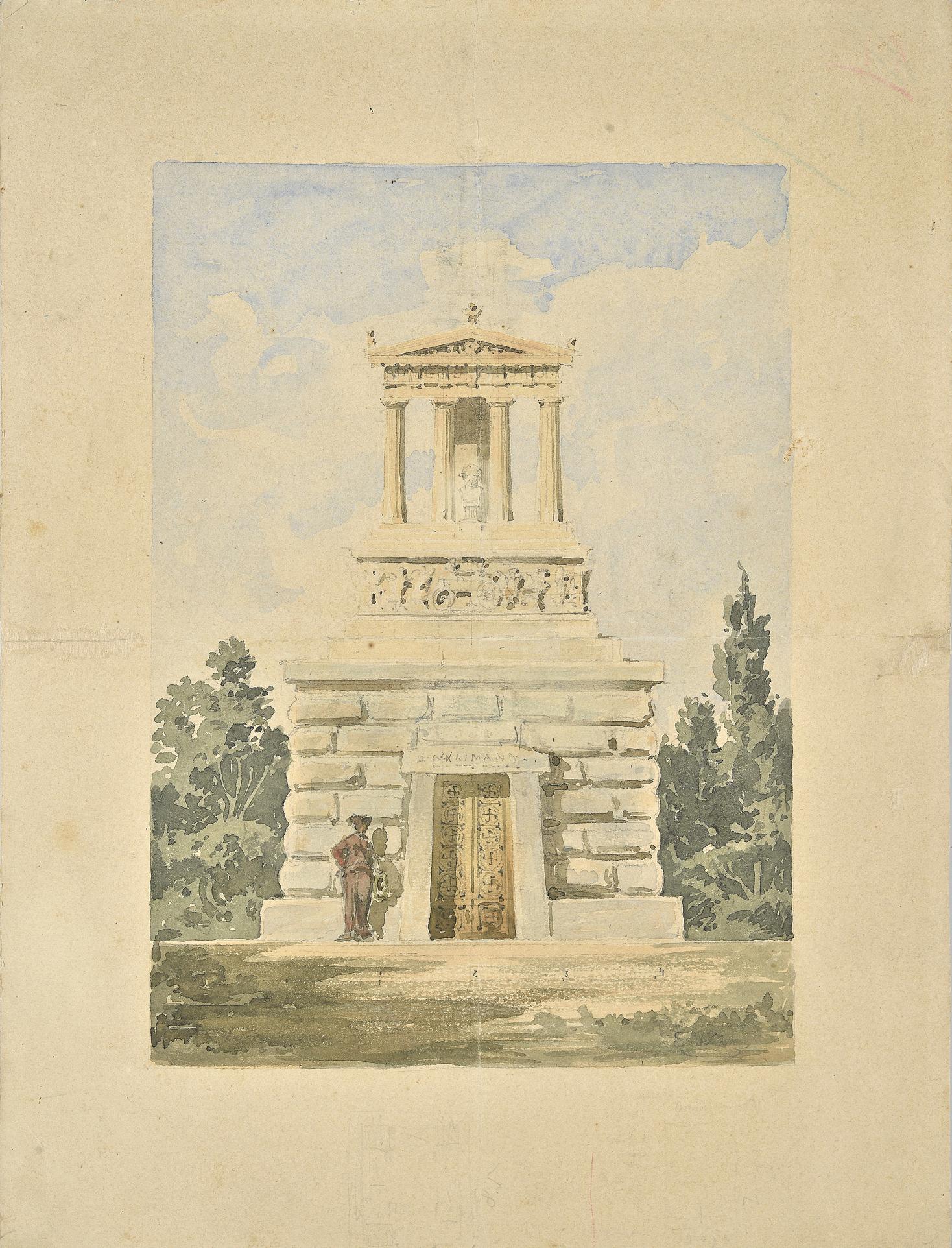 Heinrich Schliemann’s Mausoleum in the First Cemetery of Athens, Main ...