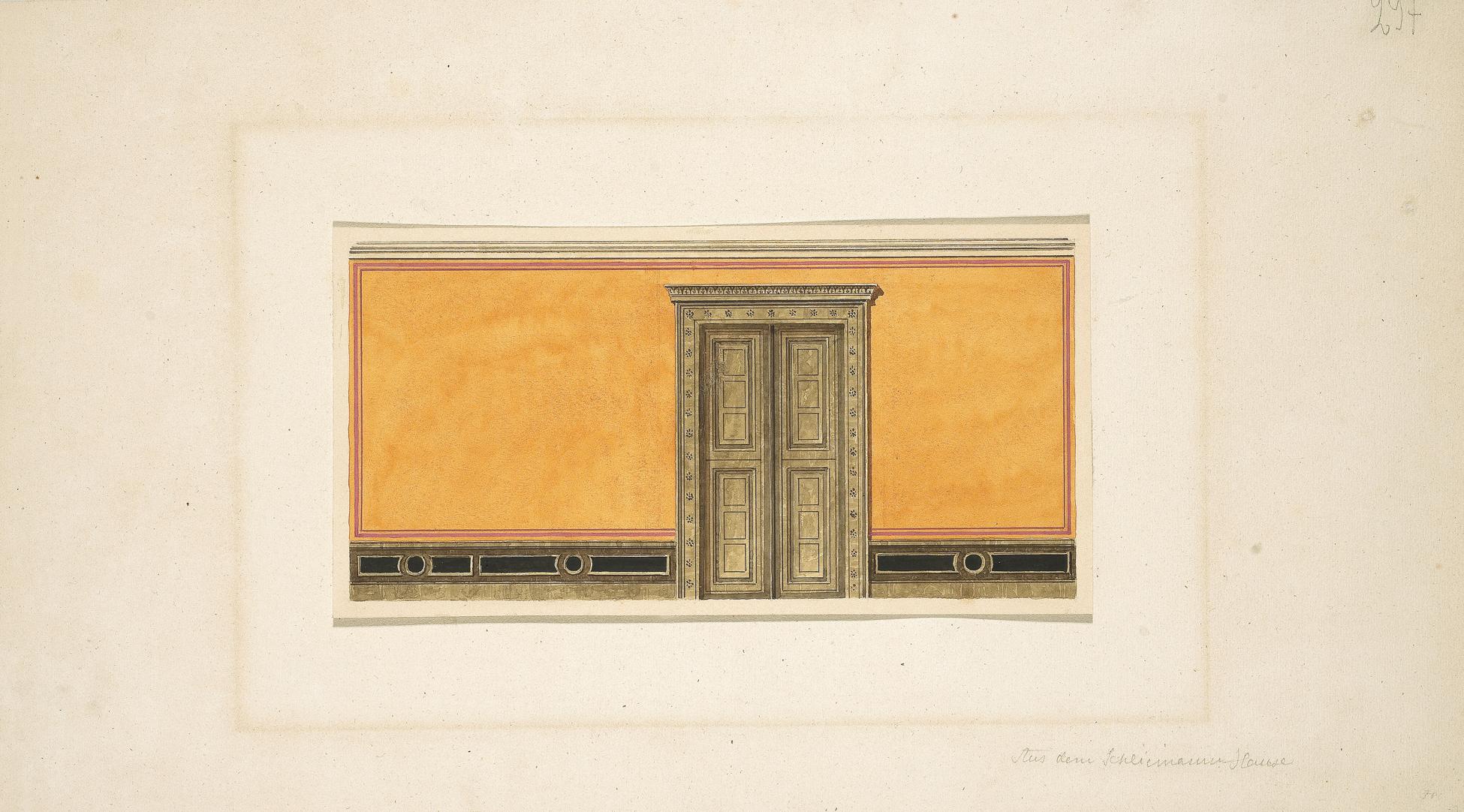 Decoration of a Wall of the ‘Iliou Melathron’, Heinrich Schliemann ...