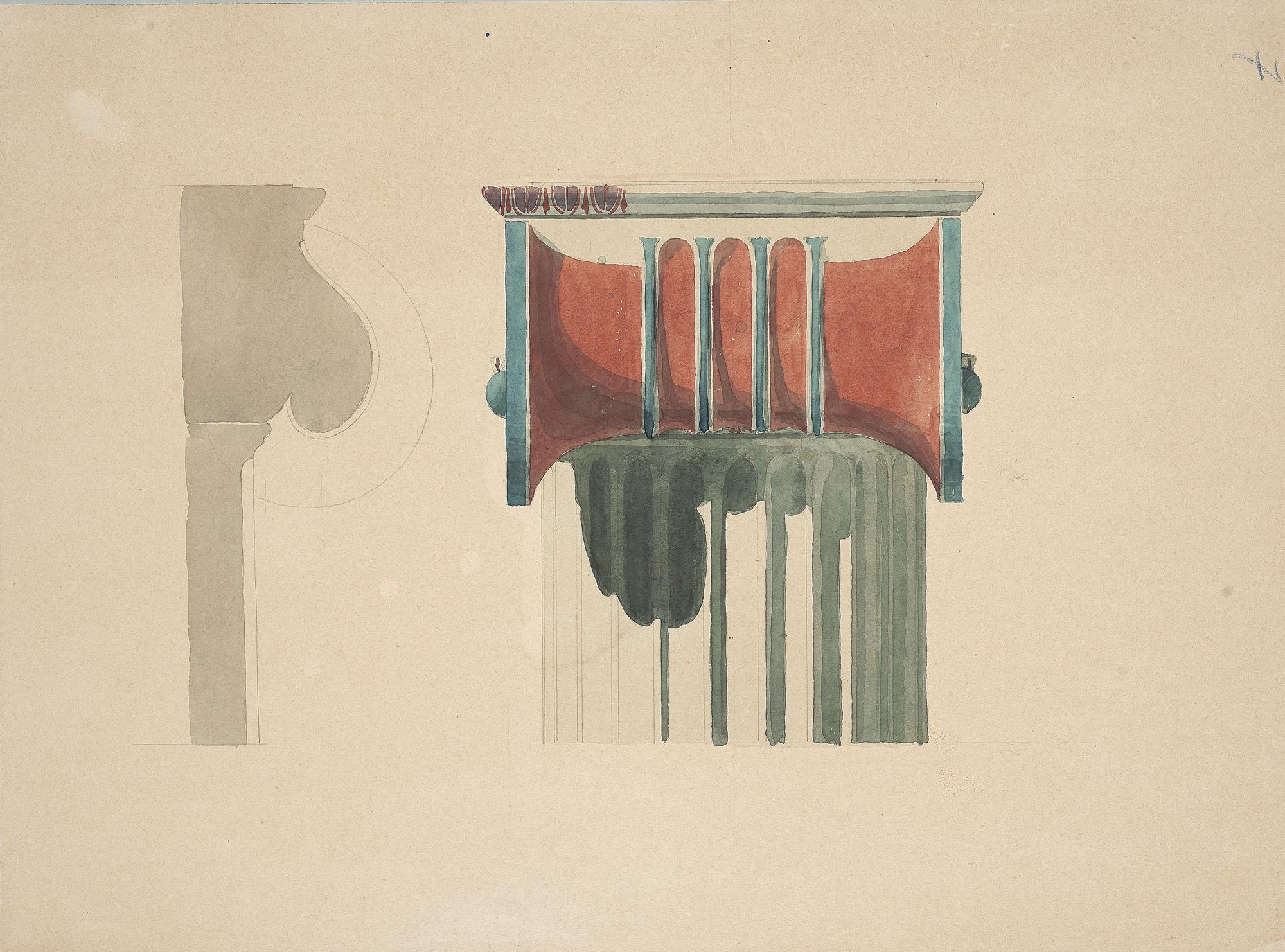 Acropolis. Imaginary Polychromy Study of an Ionic Capital of the Athena ...