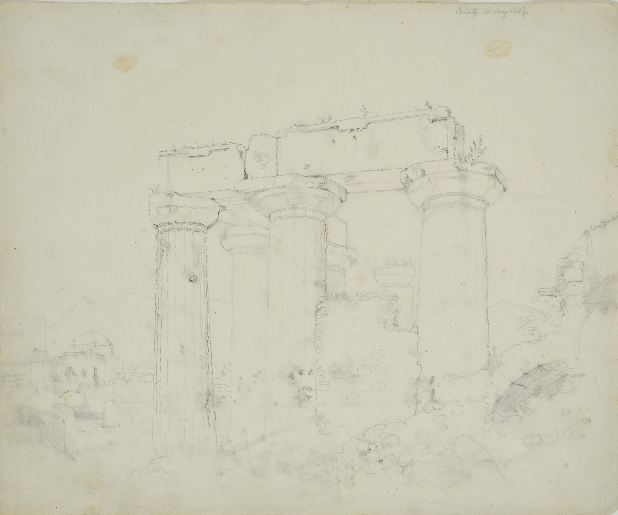 The Apollon Temple in Korinthos - National Gallery