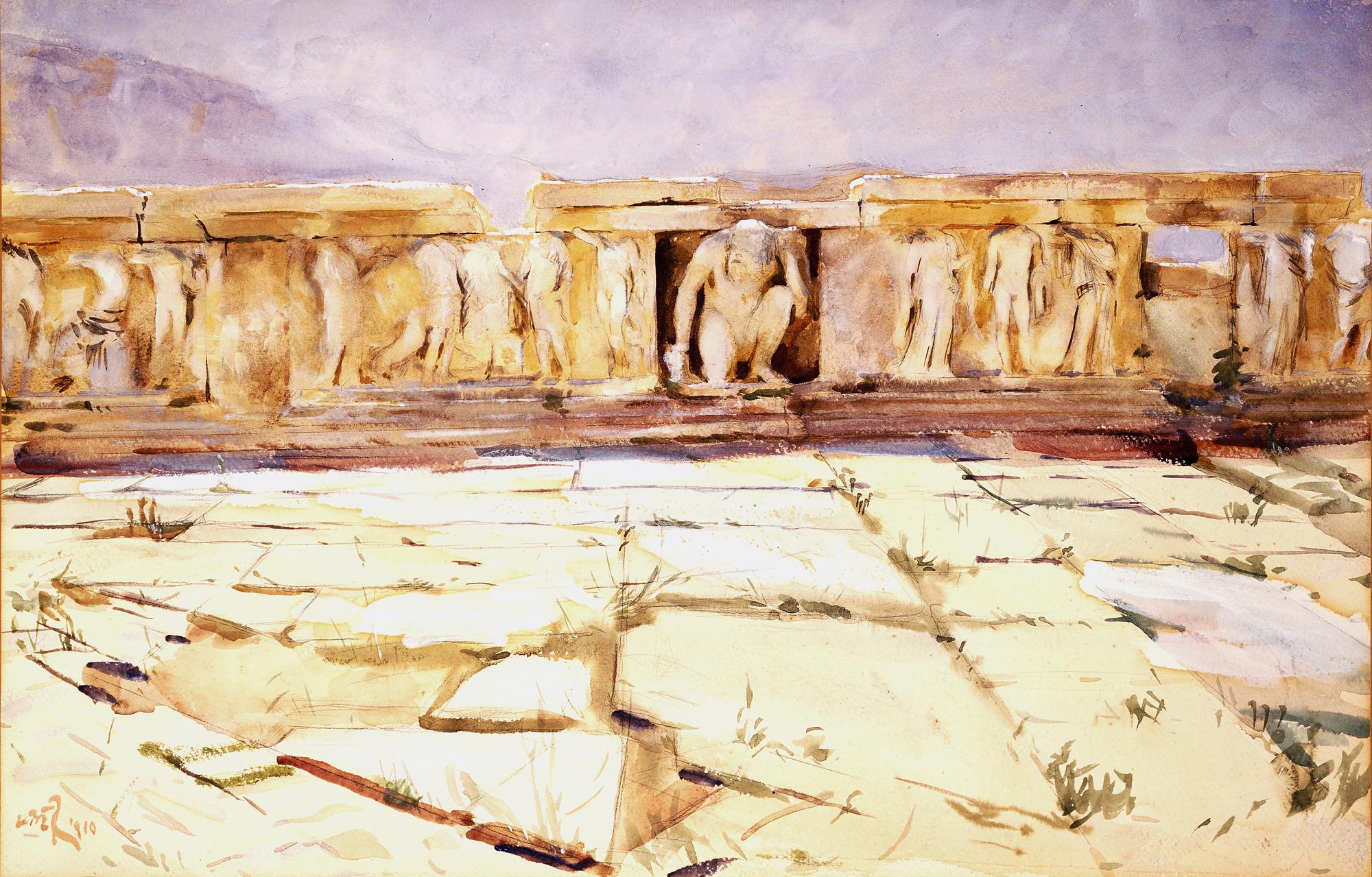 Το θέατρο του Διονύσου στην Αθήνα. - Εθνική Πινακοθήκη