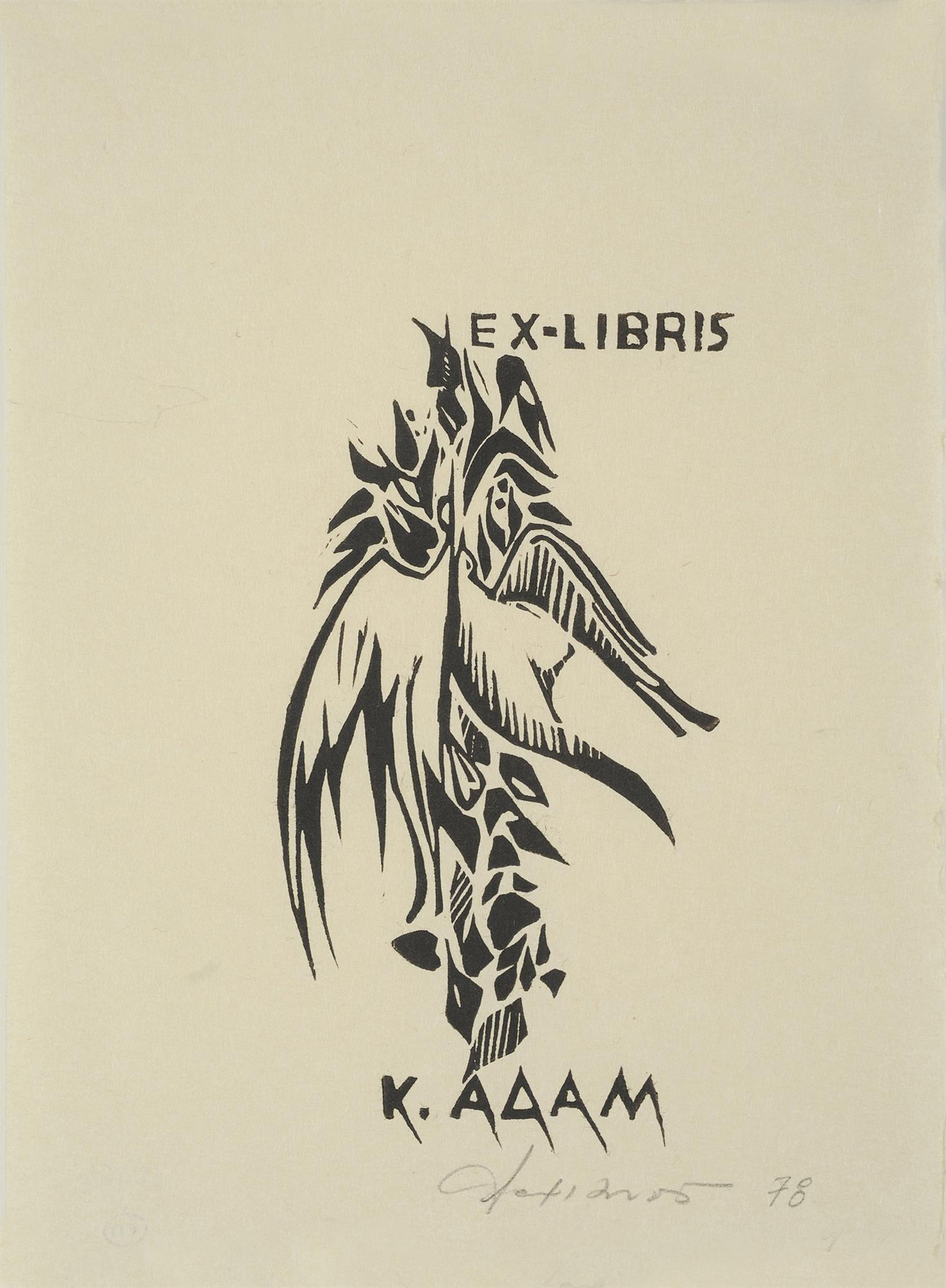 Ex Libris K. Adam - National Gallery