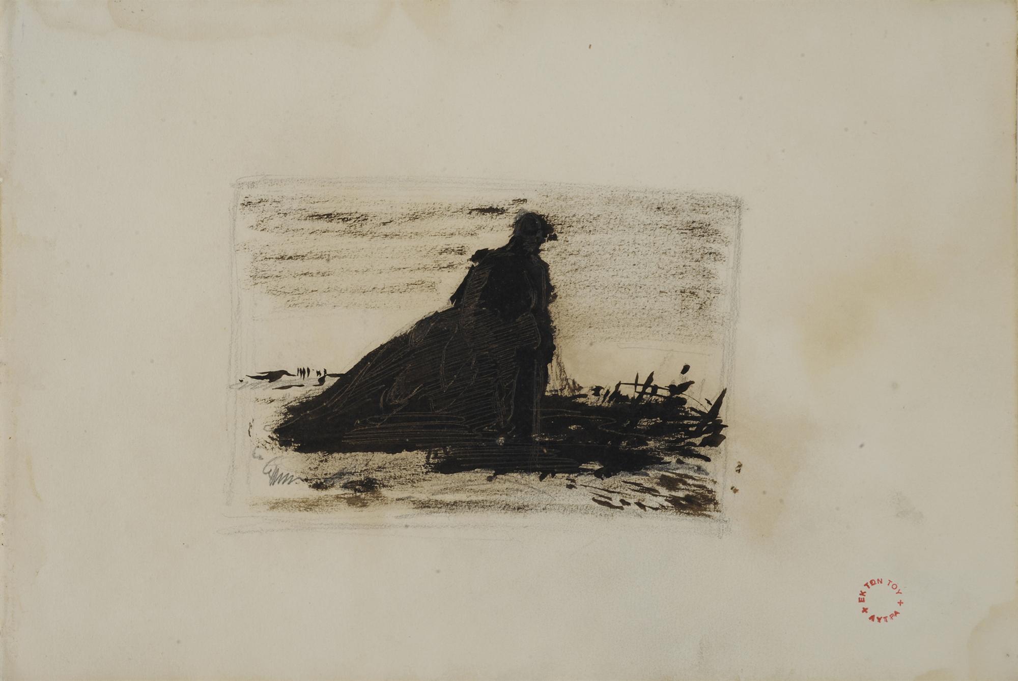 Study for the Painting "Antigone in front of the Dead Polyneikes ...