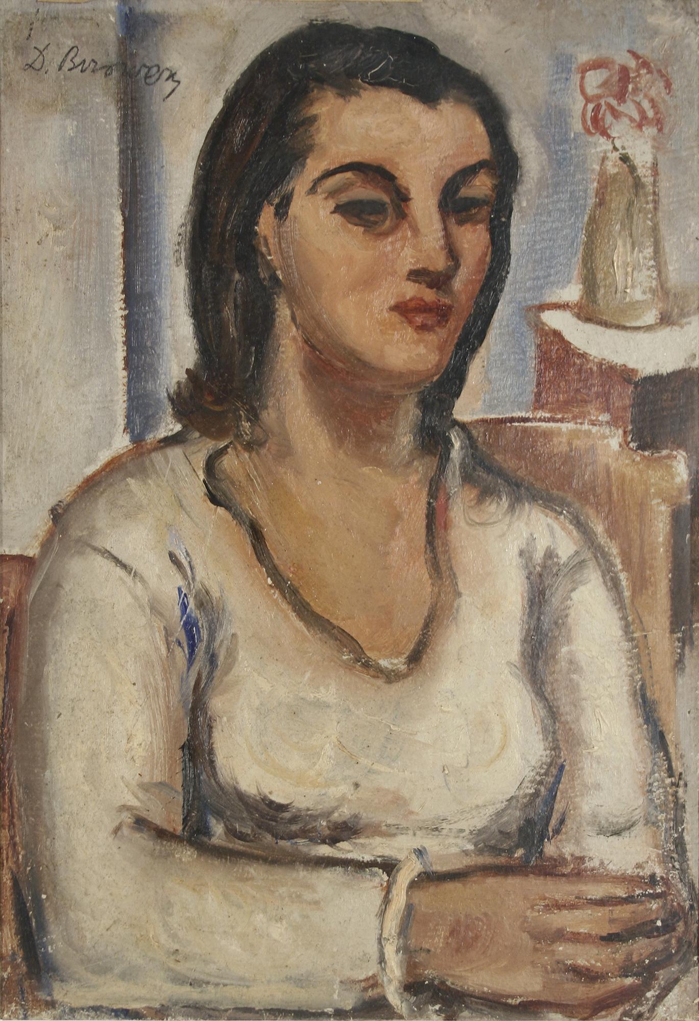 a. Portrait of a Woman, b. Landscape - National Gallery