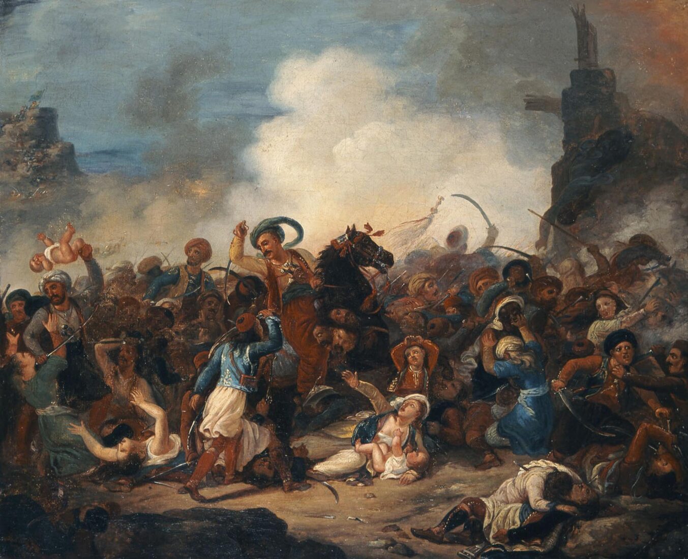 Σφαγή των Ελλήνων στο Μεσολόγγι - Εθνική Πινακοθήκη