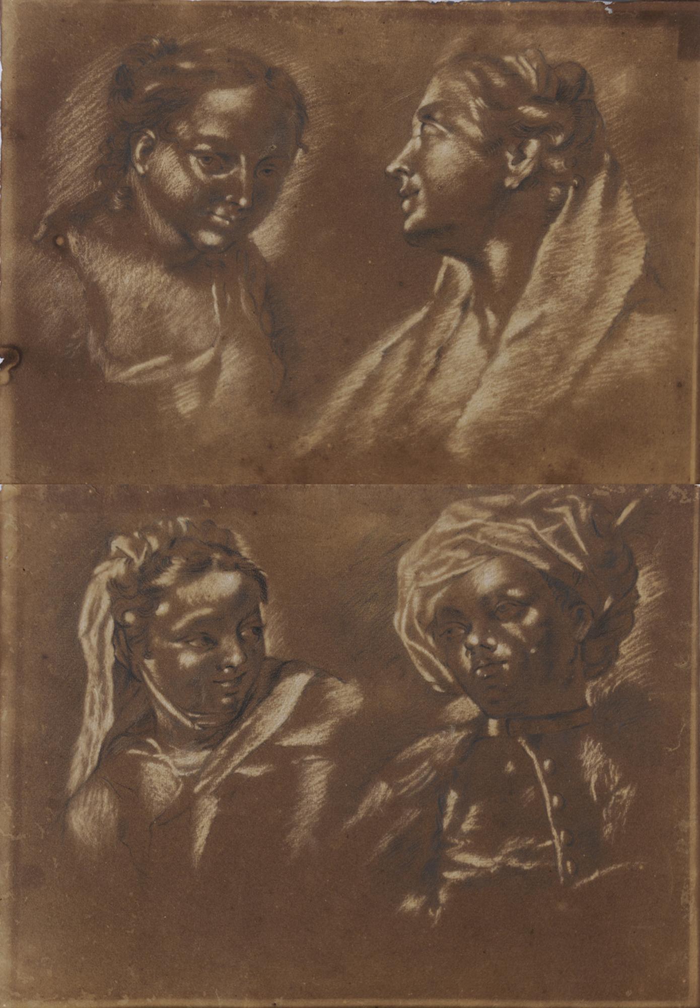 Four drawings of heads - National Gallery